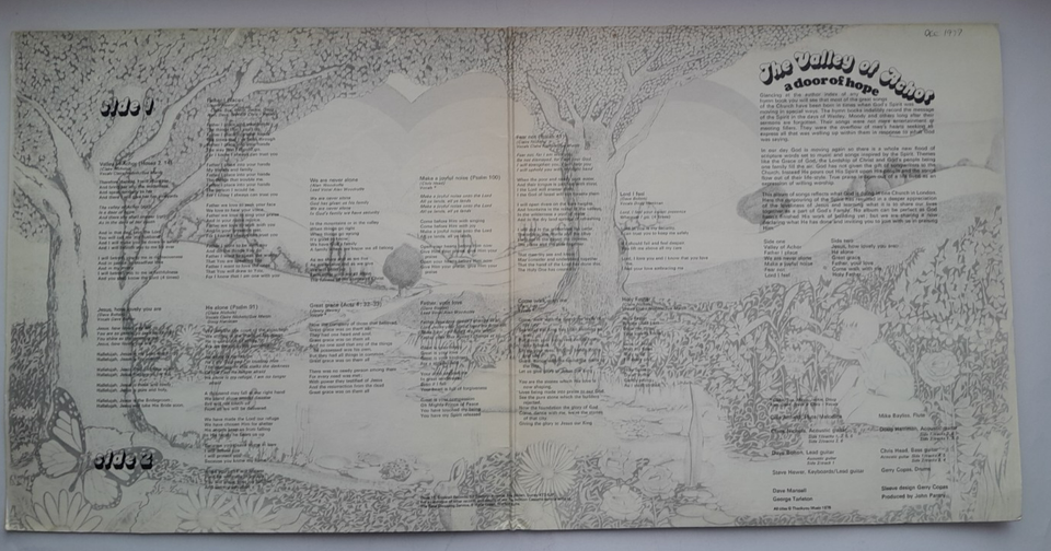 The Valley Of Achor – A Door Of Hope - LP - G/F - Custom Inner - Trans ...