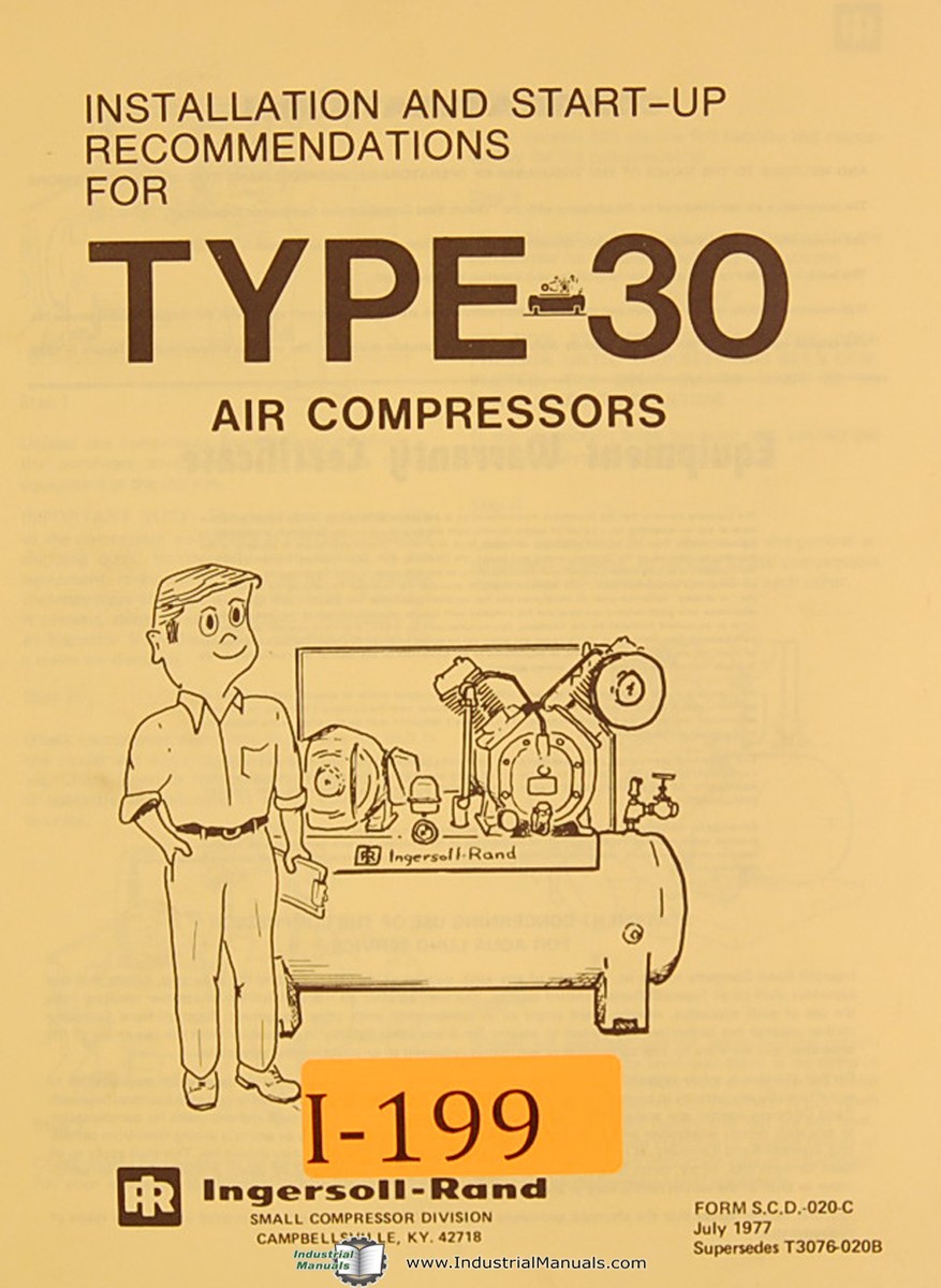 Air Compressor T30 Wiring Diagram 10 HP Ingersoll Rand T30 Air