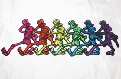 Grateful Dead Dancing Skeletons Large Back Patch Rock | eBay