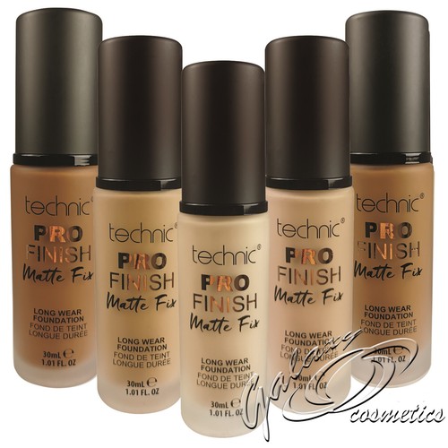 Technic PRO Finish Matte Fix Liquid Foundation Lightweight Long Lasting ...