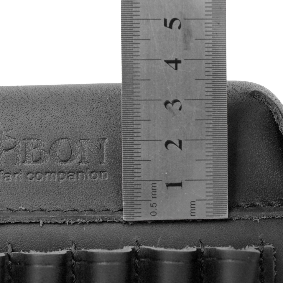 TOURBON Leather Shooting Rifle Cheek Rest Comb Riser Ammo Holder Cover ...