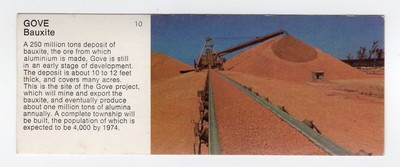 Australian Mining Trade Card. Bauxite at Gove, NT | eBay