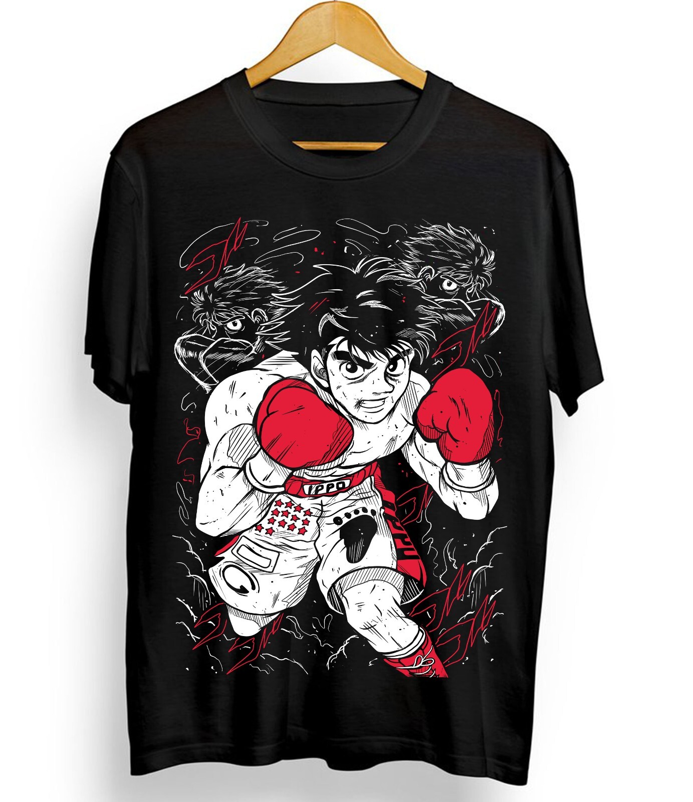 Hajime No Ippo T-shirt Kamogawa Boxing Gym Ippo Makunouchi Kbg Sport ...