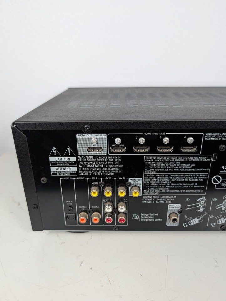 Yamaha RX-V383 5.1 Channel 4K Ultra HD AV Bluetooth Home Theater Stereo ...