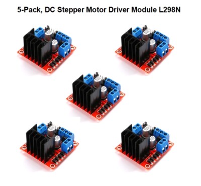 5PCS, L298N DC Stepper Motor Driver Module Dual H Bridge Control Board ...