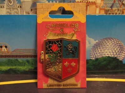 Disney Shields of Fantasy Pin - Beauty and the Beast Limited Edition ...