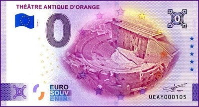 UEAY / THEATRE ANTIQUE D'ORANGE / BILLET 0 € / 0 EURO-SCHEIN / 0 € NOTE ...
