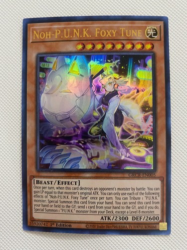 Yugioh Noh-P.U.N.K. Foxy Tune GRCR-EN005 1st Edition Ultra Rare Near ...