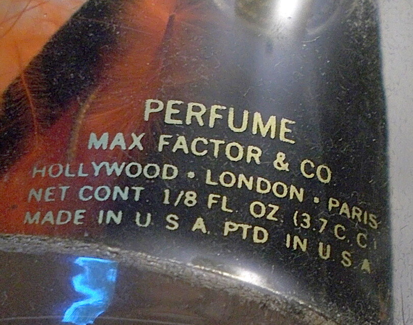 Vintage MAX FACTOR PERFUME Black CAT Primitif Feather Original Case | eBay