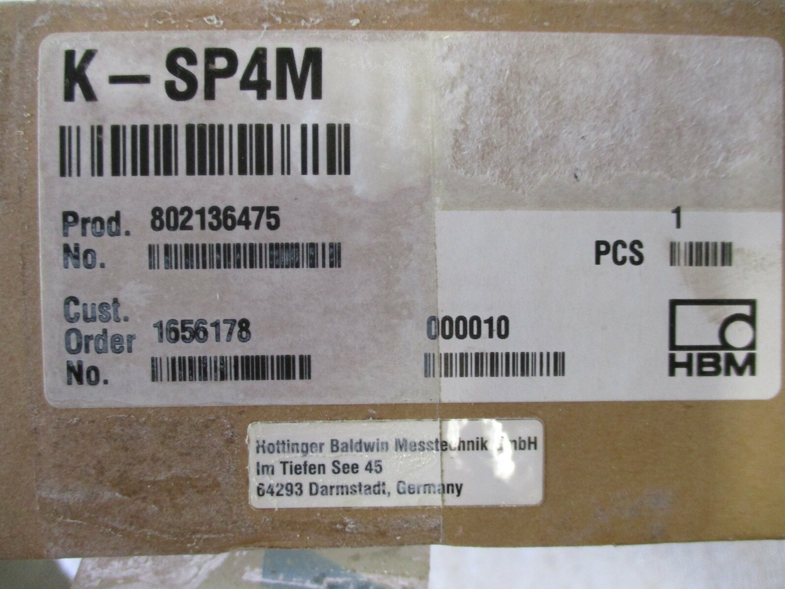 NIB HBM precix 6 Single Point Load Cell K-SP4M SP4M | eBay