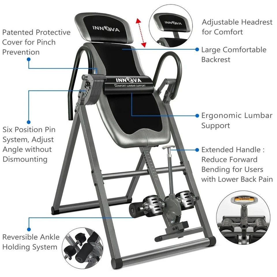 Click to see full view Innova Inversion Table with Adjustable Headrest ...