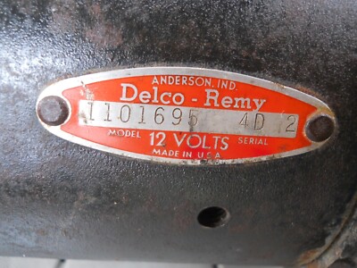 Delco Remy 12volt generator/starter tested working 1101695 | eBay