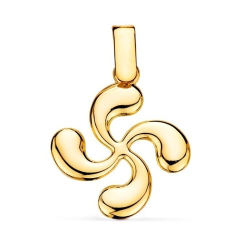Pendant Gold 18k 750 Mls. Cross Basque Lauburu. 23 X 20 MM 1,90 Grams ...