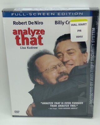 Analyze That (DVD, 2002, Full Screen) New & Sealed Robert DeNiro Billy ...