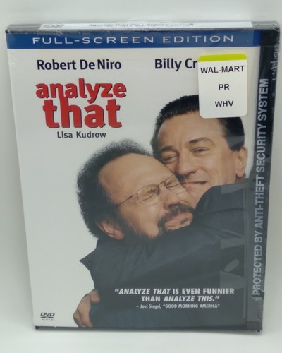 Analyze That (DVD, 2002, Full Screen) New & Sealed Robert DeNiro Billy ...
