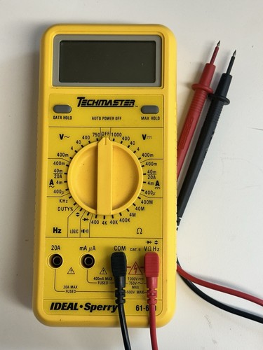 Meter Sperry Instruments Techmaster AC/DC Digital Multimeter DM-8400 ...