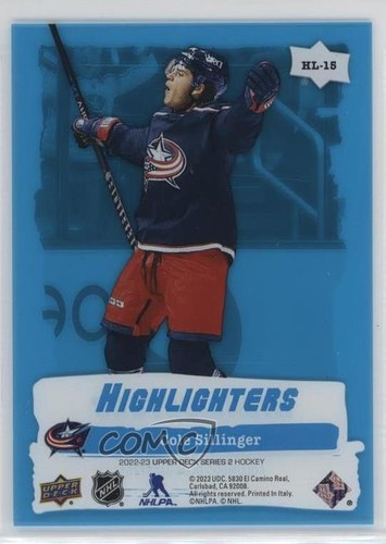 2022-23 Upper Deck Series 2 Highlighters Cole Sillinger #HL-15 | eBay