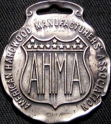 Indianapolis Indiana Watch Fob Atkins & Co American Hardwood Mfg Asso ...