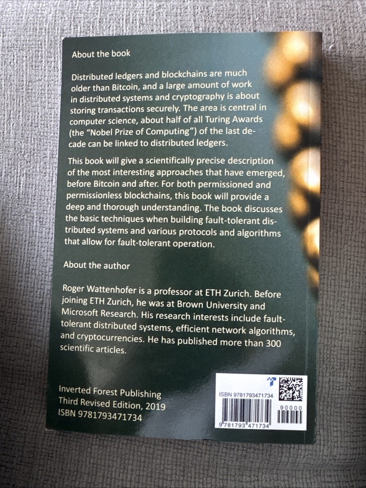 Blockchain Science : Distributed Ledger Technology by Roger Wattenhofer ...