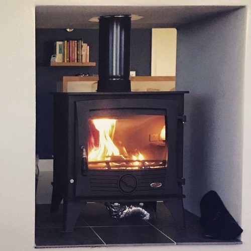 14KW LARGE DOUBLE SIDE MULTIFUEL STOVE direct air intake option two ...