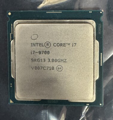 Intel Core i7-9700 Processor CPU (3.0 GHz, 8 Cores, LGA 1151) - SRG13 ...