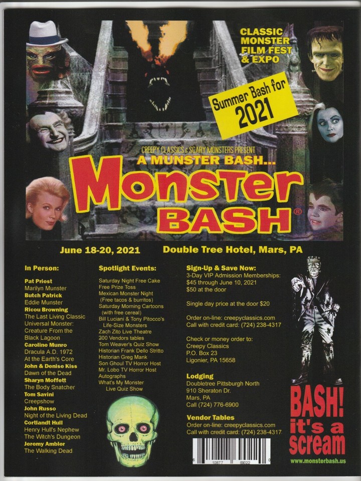 MONSTER BASH MAGAZINE #1 - #56 & SPECIALS - YOU PICK ISSUES - NEW ...