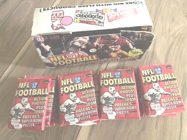 Fleer 1978 NFL football trading cards box with 21 wax packs, free ...
