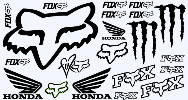 Fox Racing Decal mx motocross Fox Racing die cut Vinyl Decal/Sticker ...