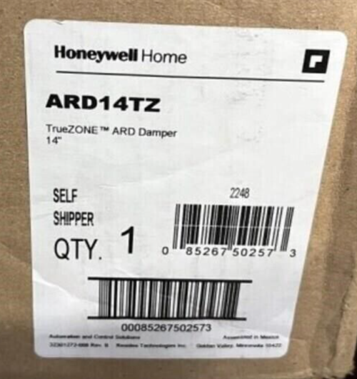 HONEYWELL ARD14TZ TRUEZONE ARD DAMPER 14" NEW | eBay