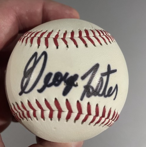 George Foster And Ben Davis Autographed Baseballs MLB Reds Mariners ...