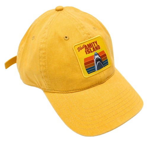 Universal Studios Jaws 50th Anniversary Shark Hat Yellow Baseball Cap ...
