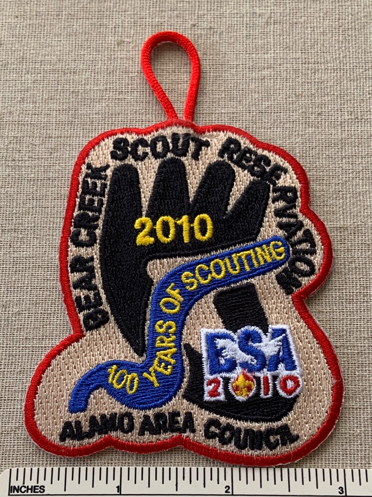 2010 BEAR CREEK RESERVATION Boy Scout Camp PATCH BSA 100 Years of ...
