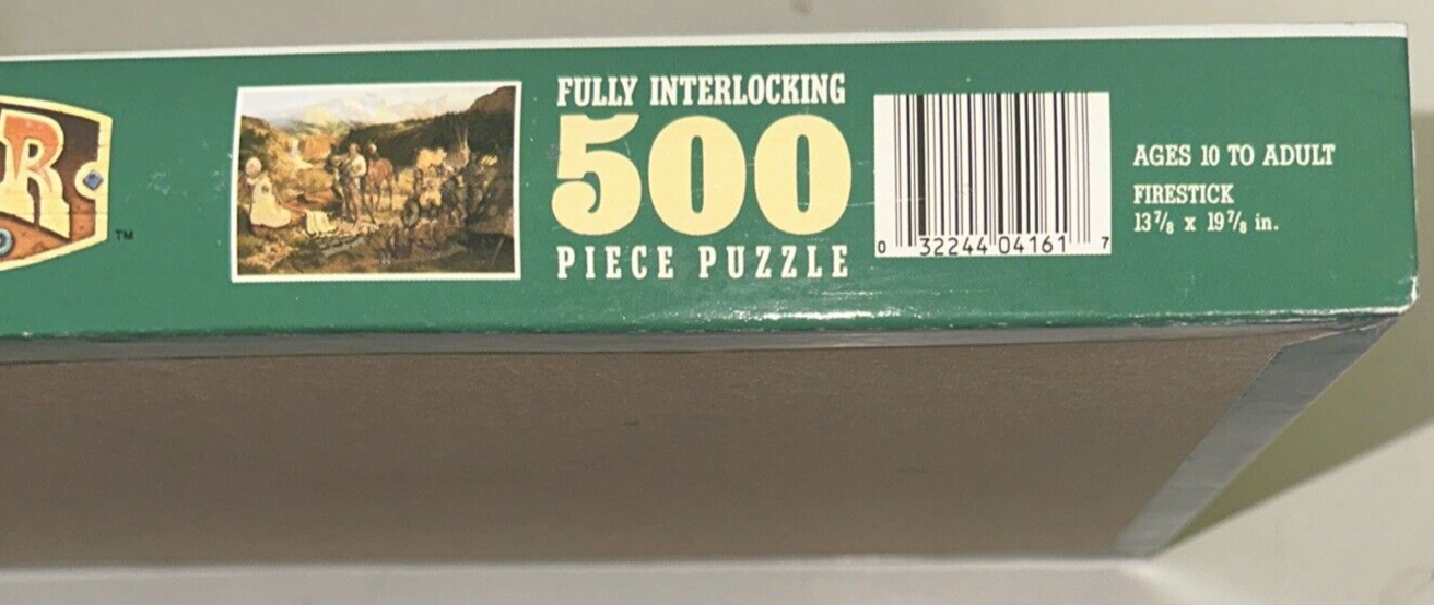 1990 Milton Bradley 500 PC Puzzle Frontier Days The Map Maker Vintage ...