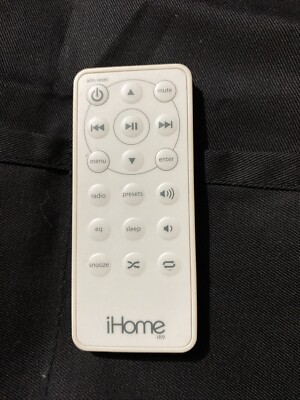 Genuine iHome Remote Control iR9 iPhone Dock/Clock Radio Model iH9 iP9 ...