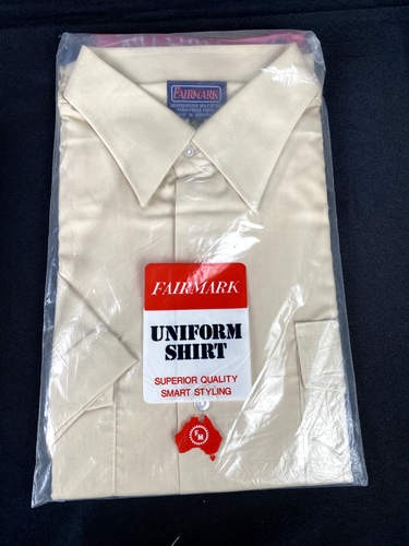 Vintage Shirt Safari Shirt Look with epaulettes 41cm Fairmark Uniform ...