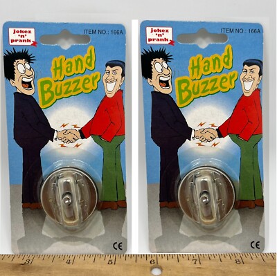 2 PCs Prank Shocked Hand Buzzer Toy Jokes US seller | eBay