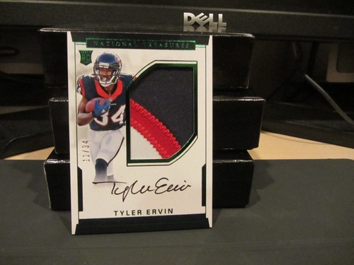 National Treasures RPA Rookie Autograph Jersey Texans Tyler Ervin 11/34 ...