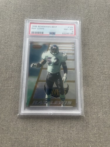 PSA 8 1996 Bowman’s Best #164 Ray Lewis Rookie | eBay