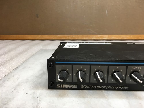 Shure SCM268 4-Channel Microphone Mixer 12V Phantom Power | eBay