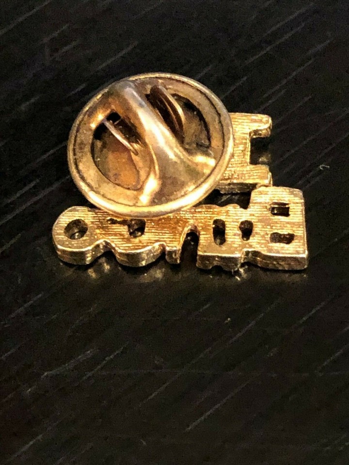 Vintage I Love Bingo Heart Pinback Lapel Pin Hat Pin Metal Gold Tone ...