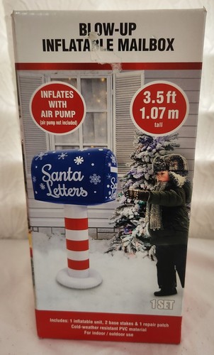 Santa Letters Blow-Up Inflatable Mailbox 3.5 Feet Tall | eBay