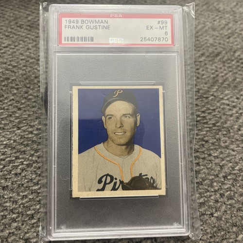1949 Bowman #99 Frank Gustine Cubs RC PSA 6 - EX/MT | eBay
