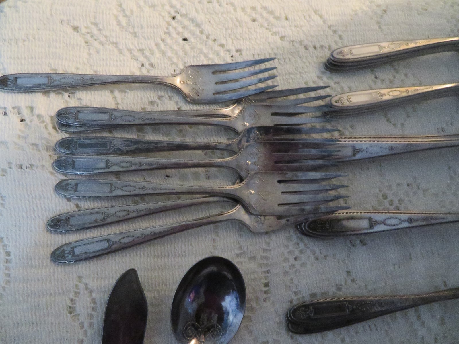 Antique Oneida Community Plate 1921 Grosvenor Pattern Flatware 42pc | eBay