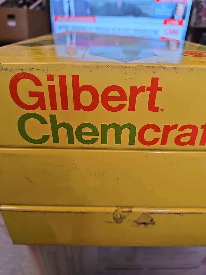 Vintage 1970's Tri Fold Gilbert Chemcraft Chemistry Set Portable Action ...