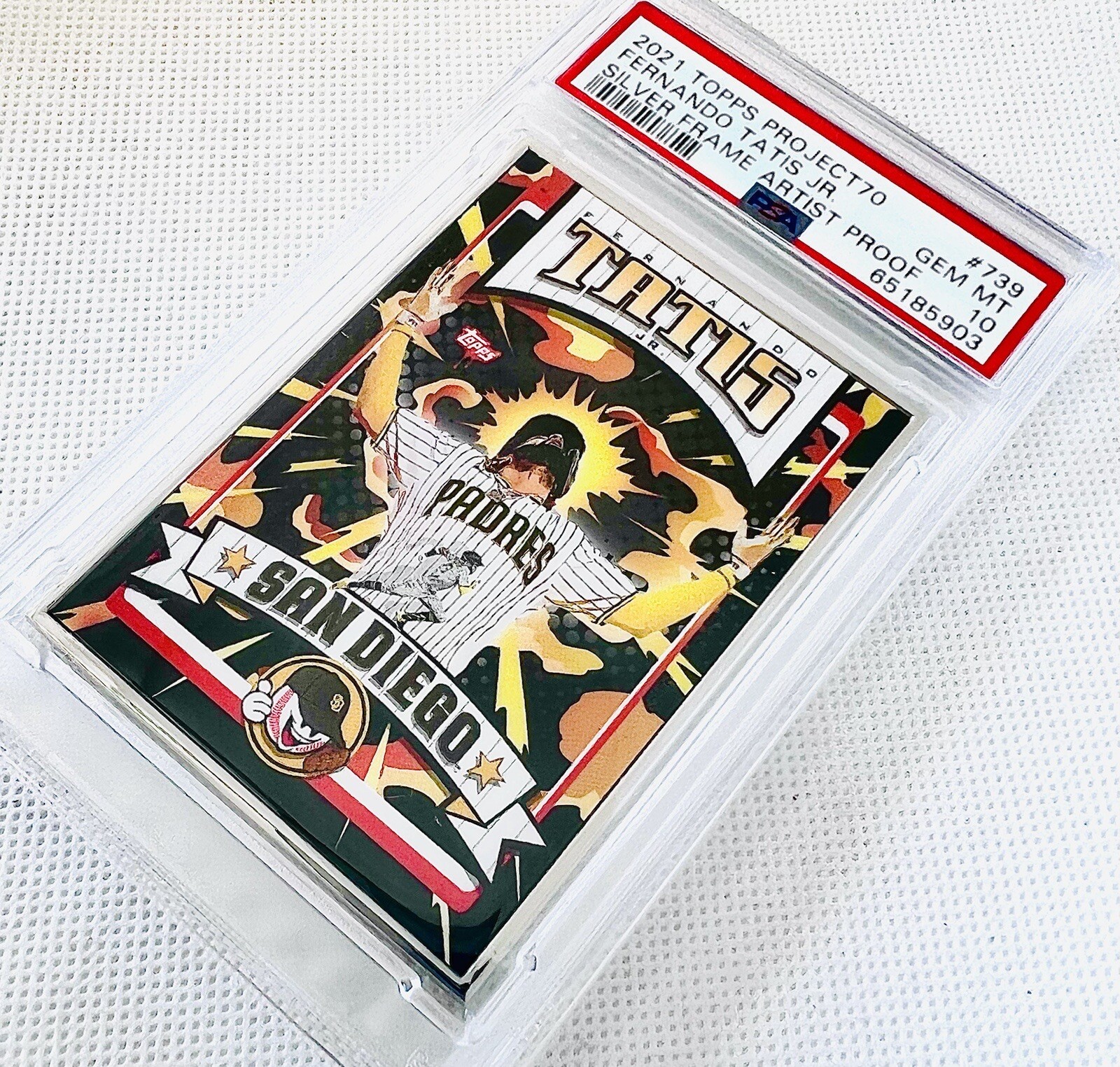 2021 Topps Project 70 Fernando Tatis Jr. Sket One Artist Proof #/51 PSA ...