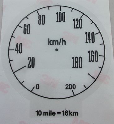 NEW AUSTRALIAN MADE METRIC SPEEDO CONVERSION DECAL STICKER TO HD HR ...