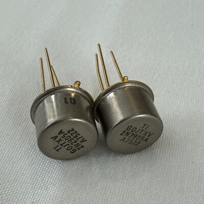 Texas Instruments 2N2905A Silicon Planar 60v PNP Transistor Gold Pins ...