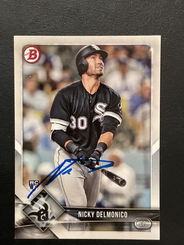 Nicky Delmonico Signed Card 2018 Bowman Rookie In Person (IP) Autograph ...