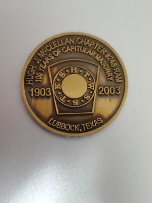 1903-2003 100 Years Of Capitular Masonry Lubbock TX Chapter #248 RAM | eBay