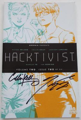 Signé Collin KELLY & JACKSON Lanzing Alyssa Milano's Hacktivist Volume 2 Issue 2 | eBay